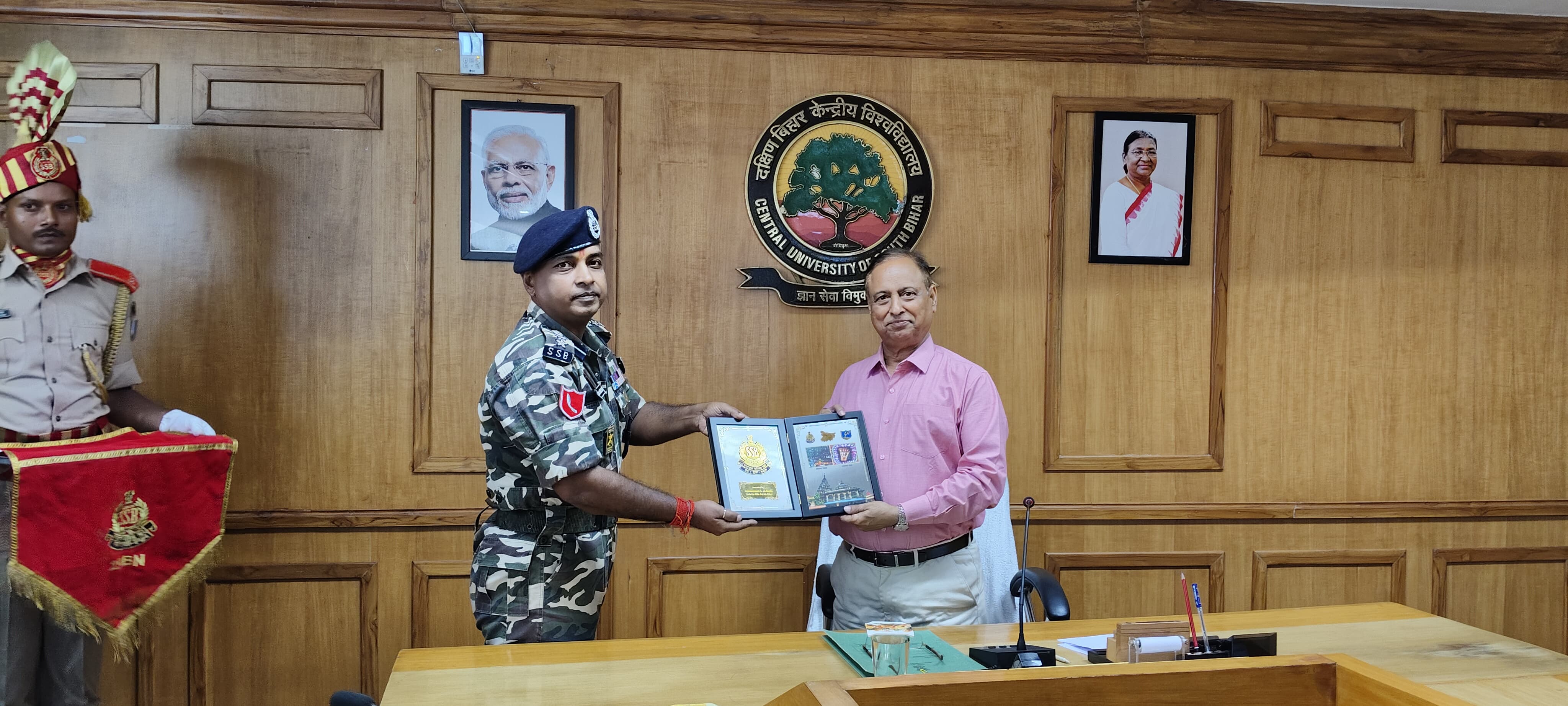 Tree plantation drive under the joint aegis of CUSB and Sashastra Seema Bal under Ek Ped Maa Ke ...